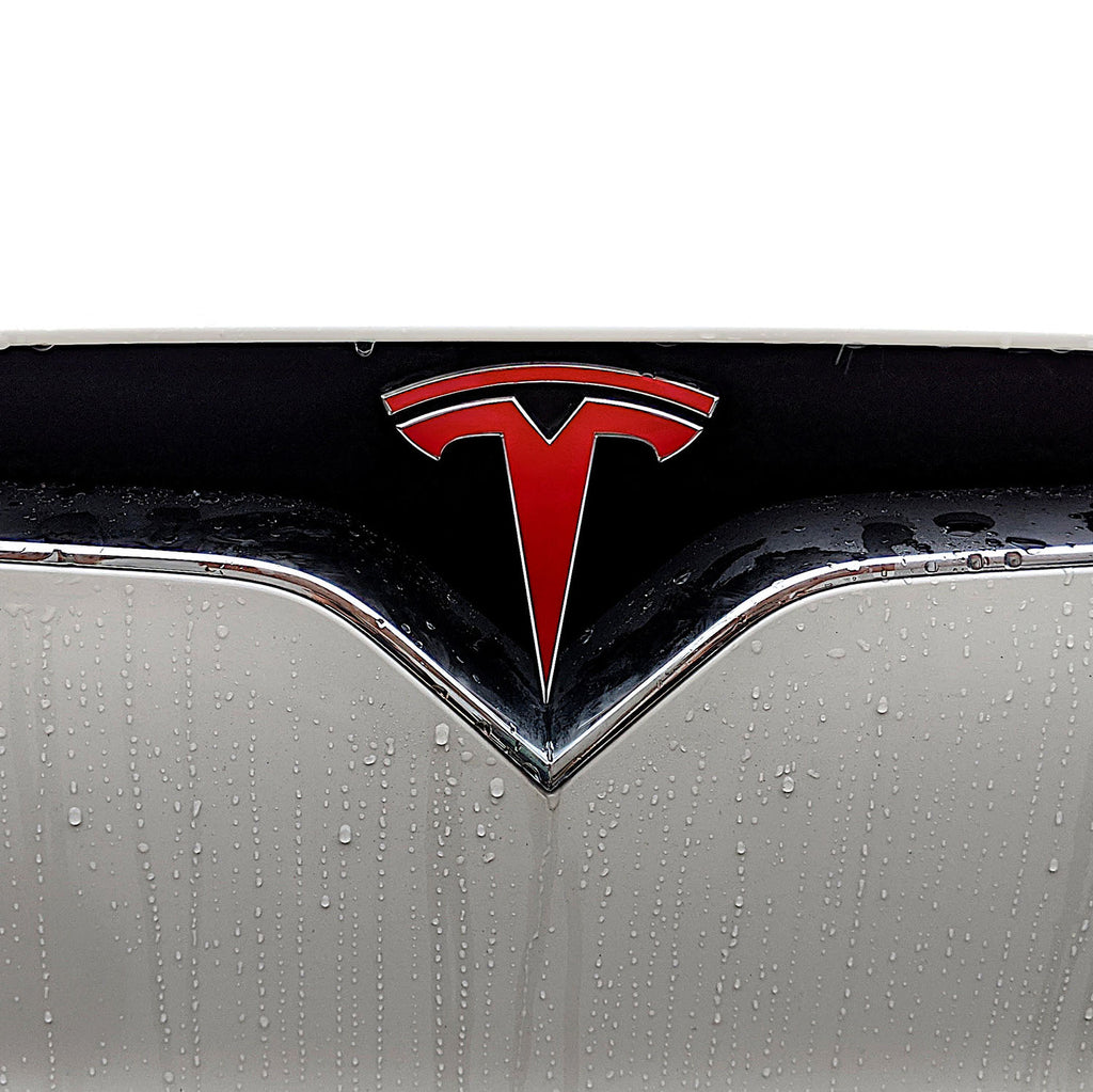 Red Car Logo With X